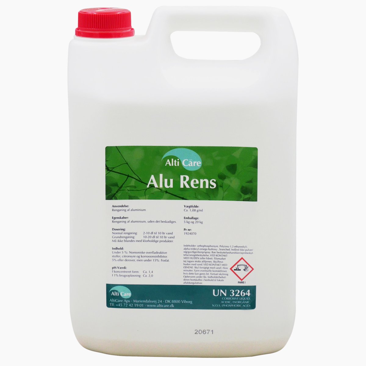AltiCare alu rens 5L. - Afrensning - AltiCare ApS
